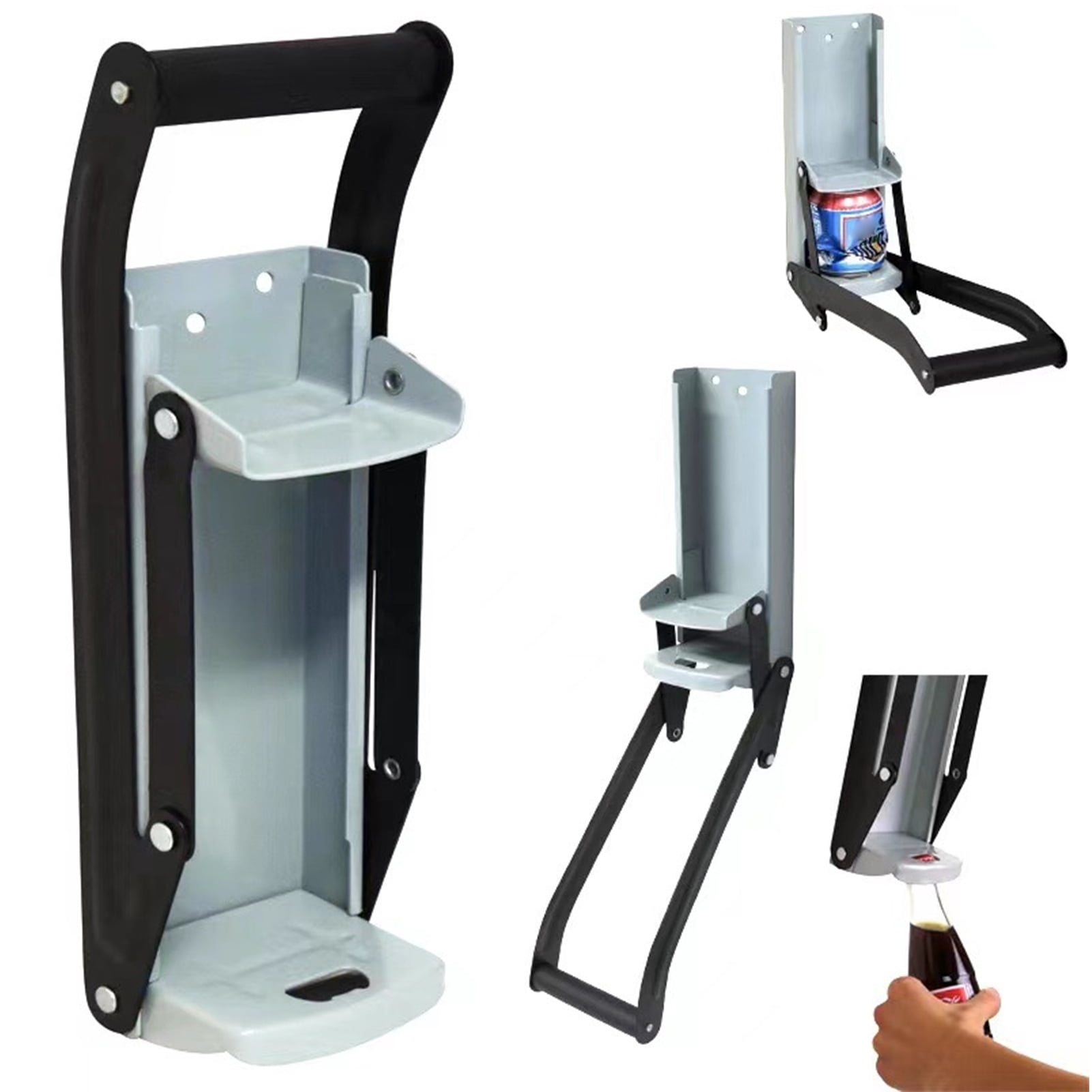 Can Press Bottle Opener Crusher Wall-Mounted Space-Saving Efficient ...