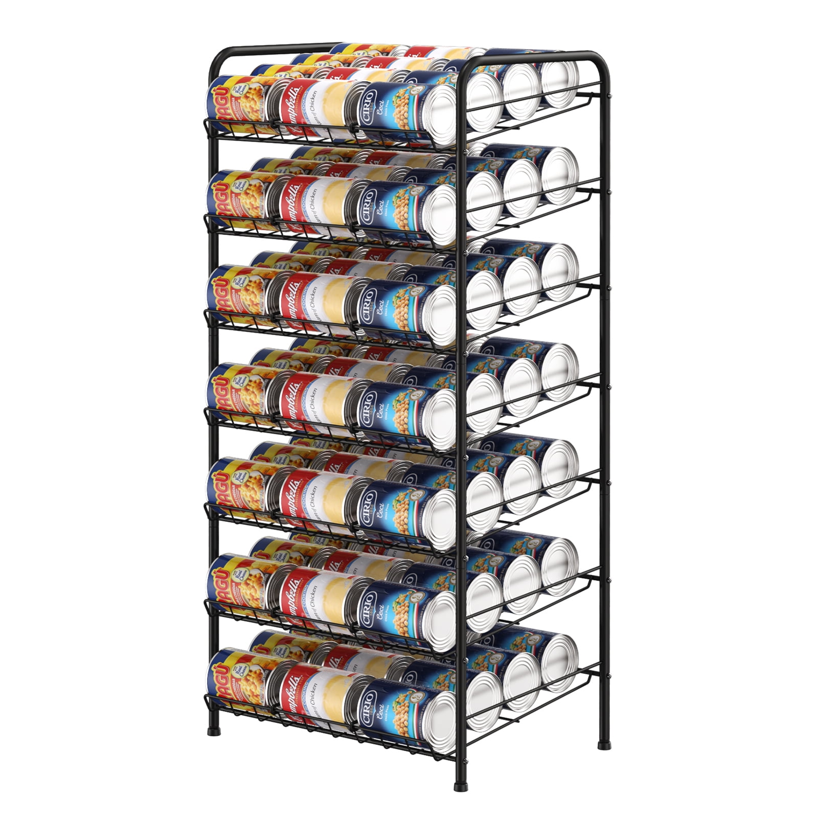 Can Rack Organizer, 7 Tier Can Storage Dispenser Holder, Can Rack ...
