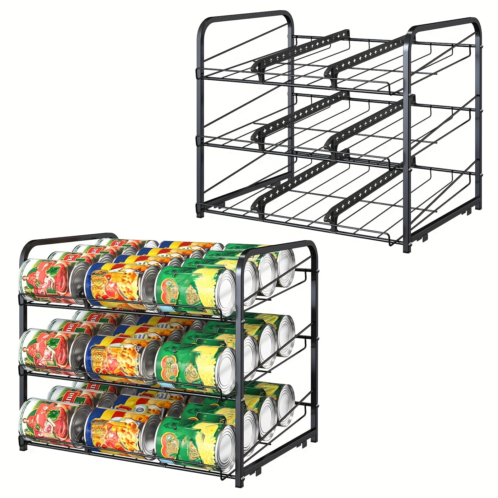 Can Rack Organizer Canned Food Storage Rack for Kitchen And Pantry ...