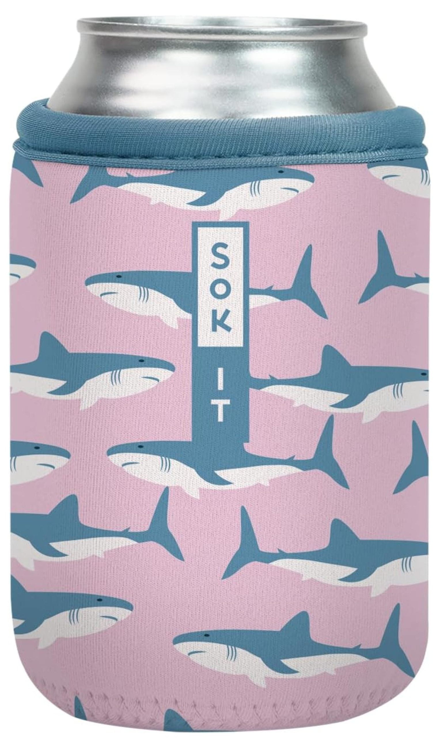 Can Sok Sleeve for Beer & Soda Insulated Neoprene Cover (Fin-tastic ...