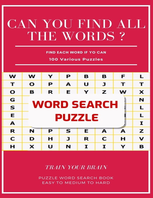 Can You Find All the Words ? Find Each Word If Yo Can 100 Various ...