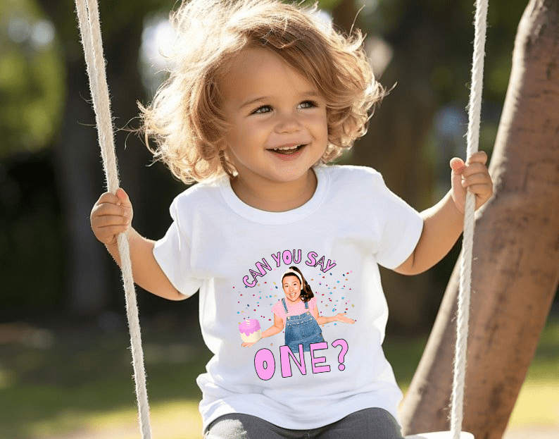 Can You Say One Birthday Ms Rachel Fan Youth Toddler T-Shirt,Orange ...