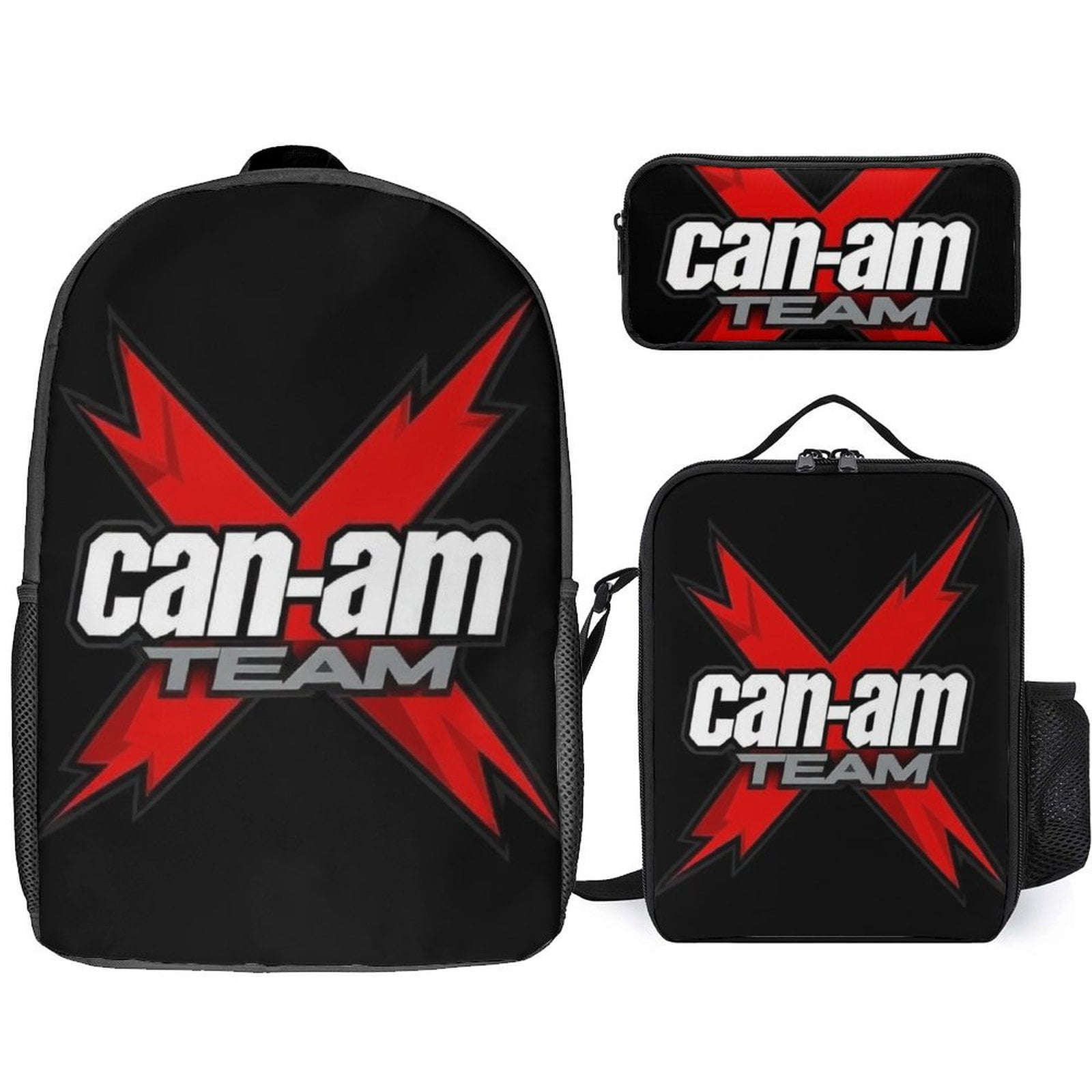 Can-am Team Logo Design(1) 3D Printed 3pcs/Set Bags Laptop Daypack ...