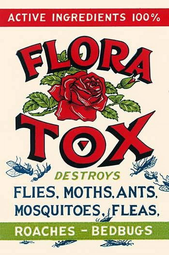 Can label for an insecticide called Flora Tox that destroys flies ...
