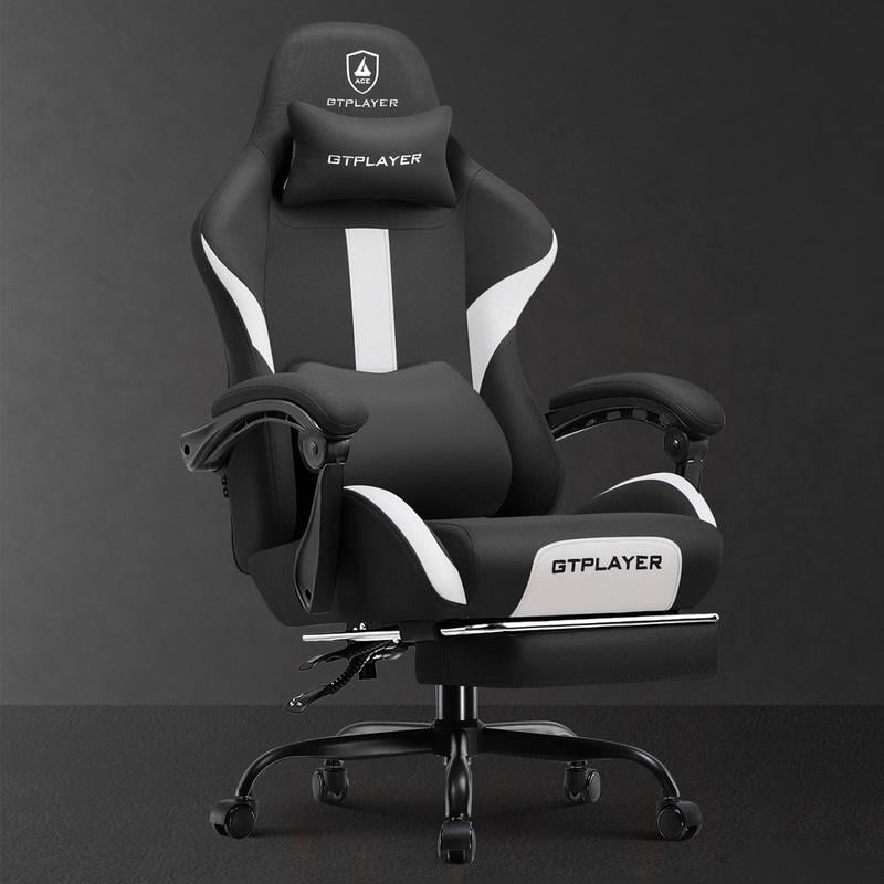 Can be laid down for sleeping at 135 degrees. GTPLAYER gaming chair ...
