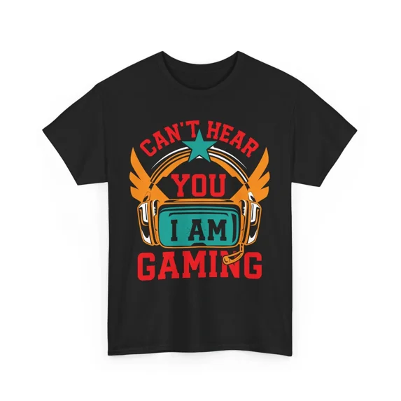 Can't Hear You I Am Gaming Headphones Wings Unisex T-Shirt, S-5XL ...