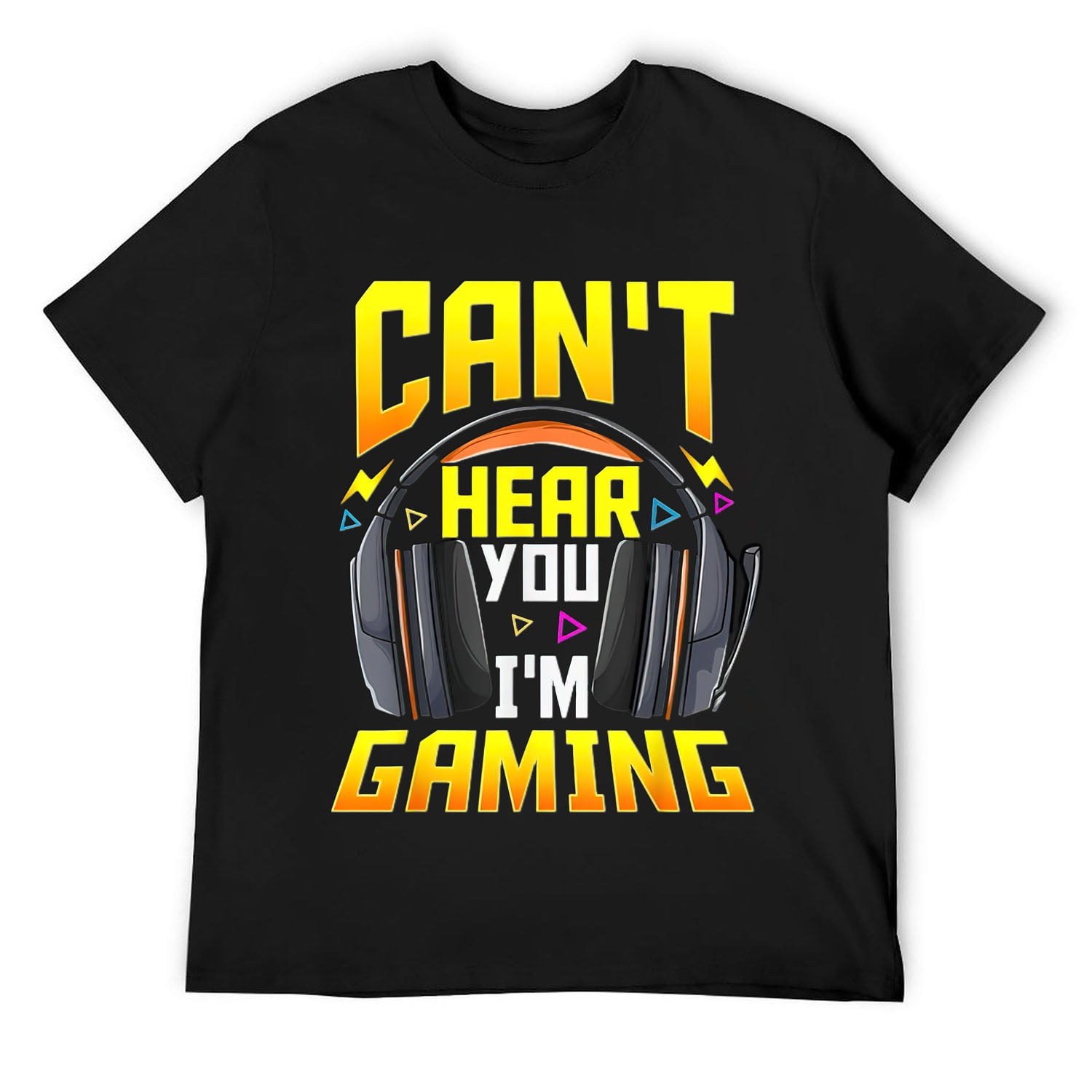 Can't Hear You I'm Gaming Shirt Funny Gamer Shirts For Men T-Shirt ...