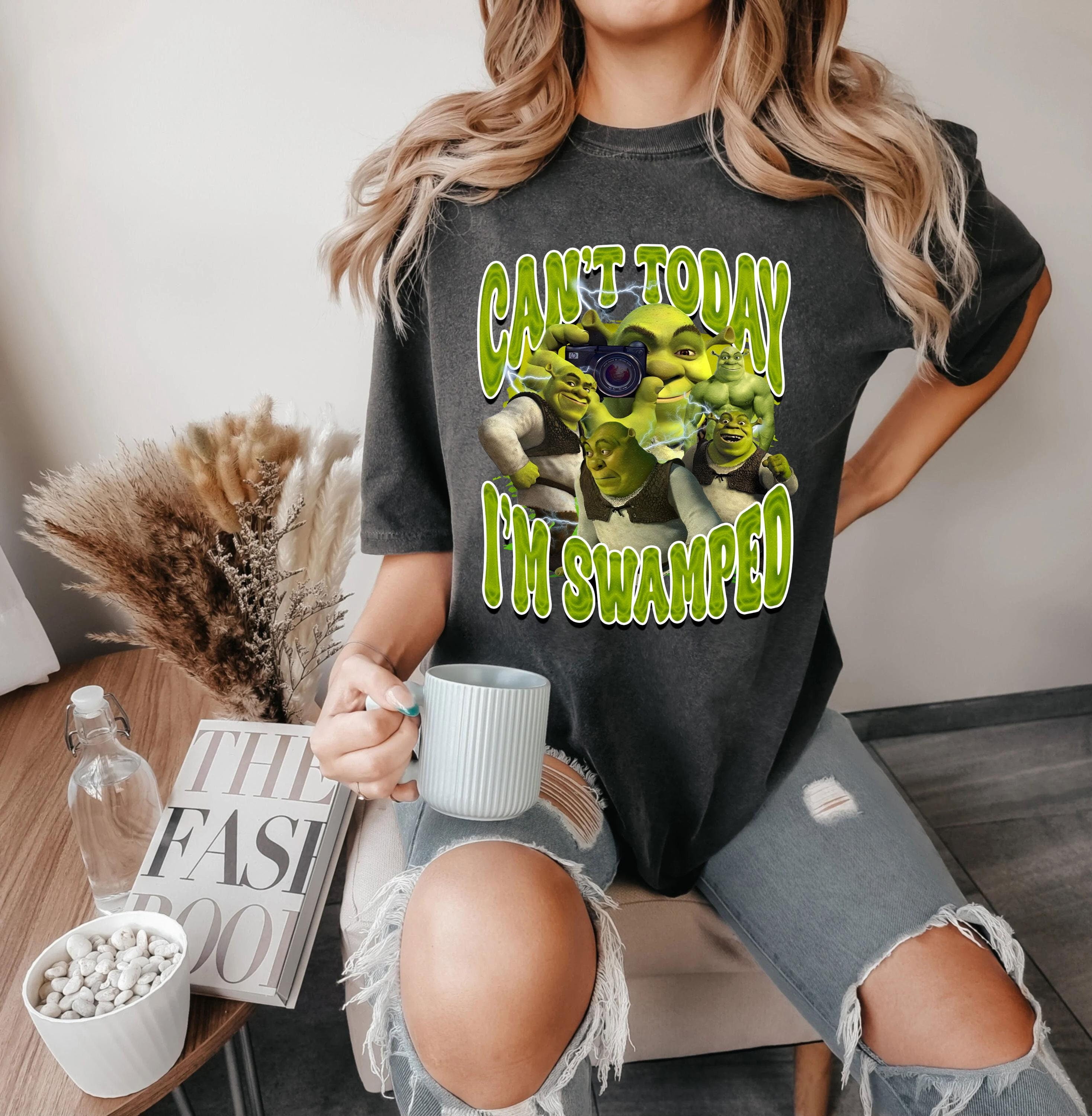 Can't Today I'm Swamped Shirt Shrek Bootleg Fiona Princess Shirt, Shrek ...