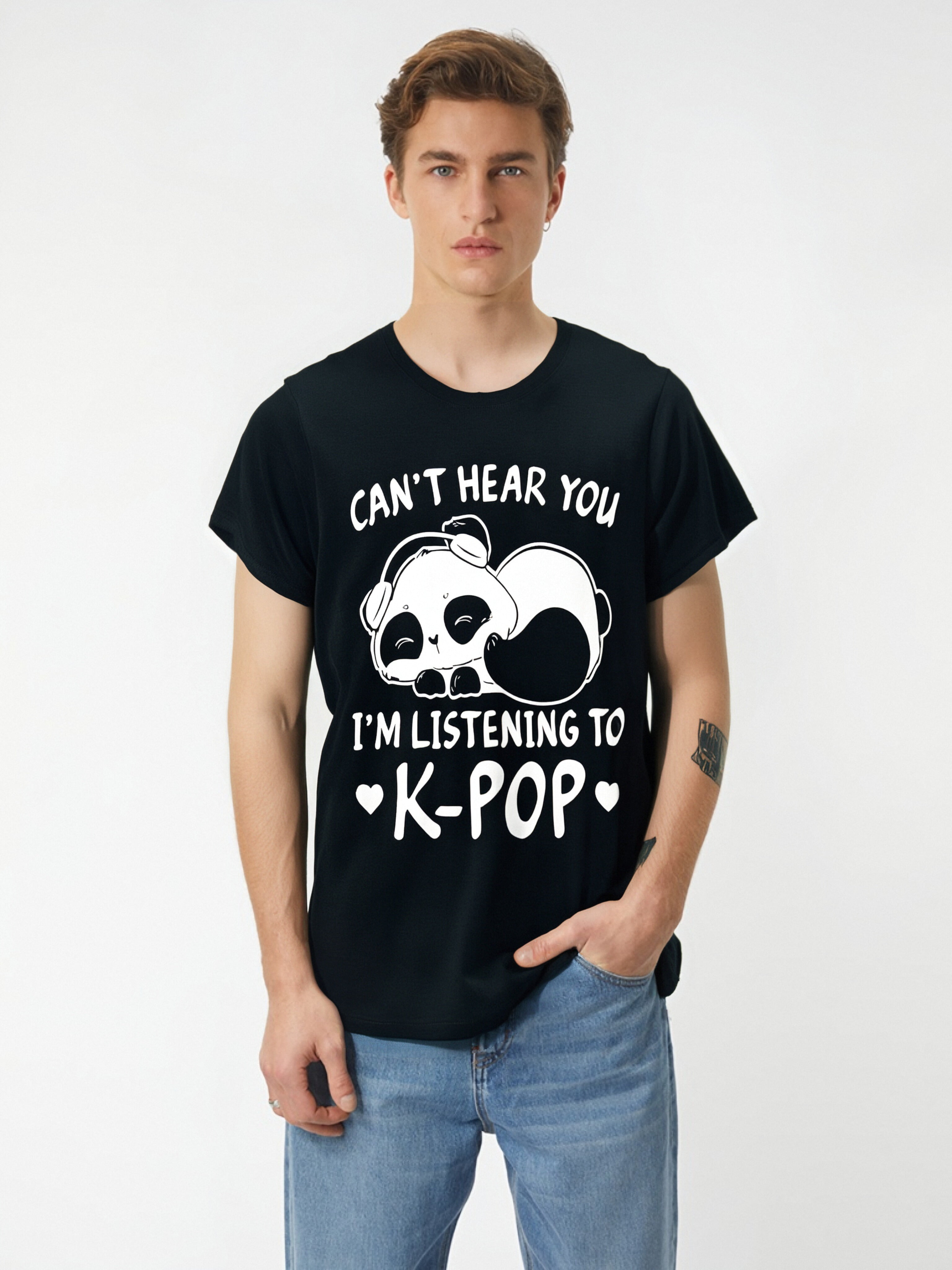 Can't hear you I'm listening to Kpop Merch K- Merchandise T-Shirt Tee ...