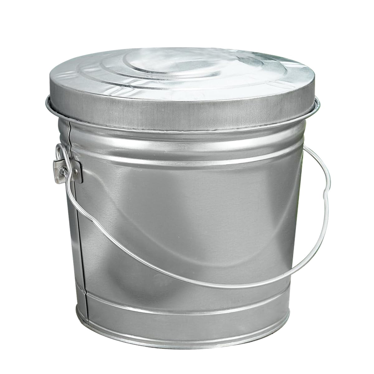 Can with Locking Lid, 6 Gallon Galvanized Steel Bucket - Walmart.com
