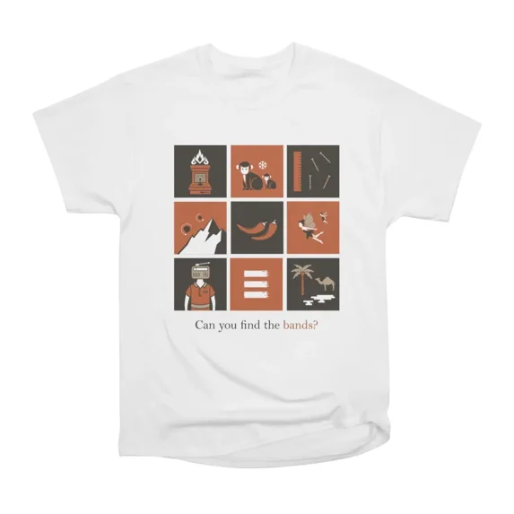 Can you find the bands T-Shirt Tee Gift For Him Merch For Her Apparel ...
