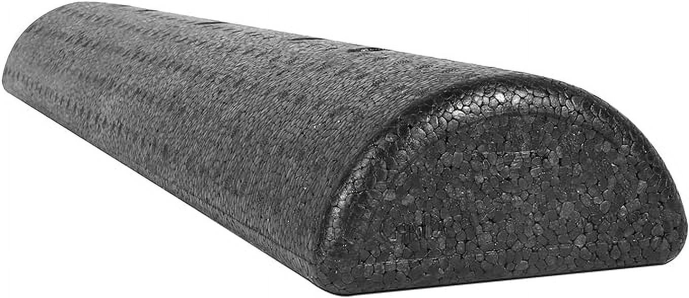 CanDo Black Composite High-Density Roller, Half-Round, 6"" X 36 ...