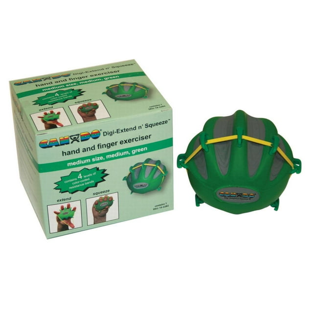 CanDo Digi-Extend n\' Squeeze Hand Exerciser, Large, Green-Moderate ...