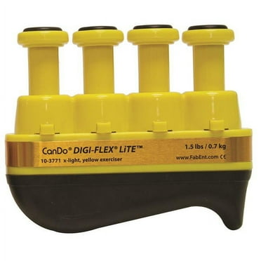CanDo Digi-Flex hand/finger exerciser, 8 pc set (1 ea: tan through gold ...