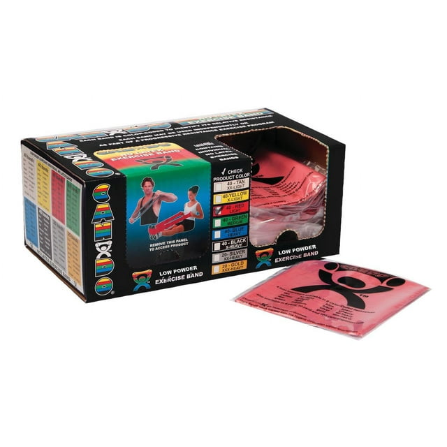 CanDo Exercise Band Strips, 4 foot Singles (40 Count) - Walmart.com