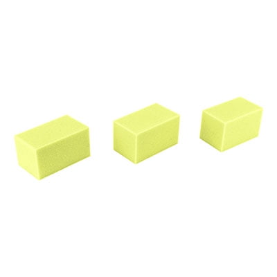CanDo Hand Therapy Blocks, Extra-Soft (Yellow), Case of 40 Packs of 3 ...