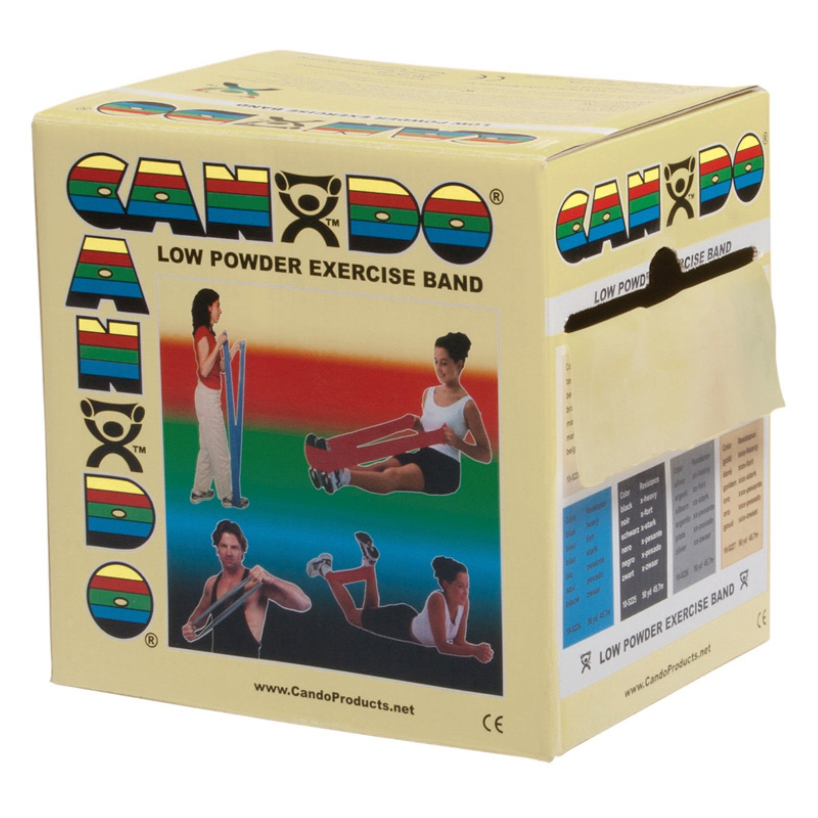 CanDo Low Powder Exercise Band, 50 yd Roll - Walmart.com