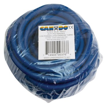 CanDo No-Latex Heavy Resistance Tube, Blue, 25 Feet - Walmart.com