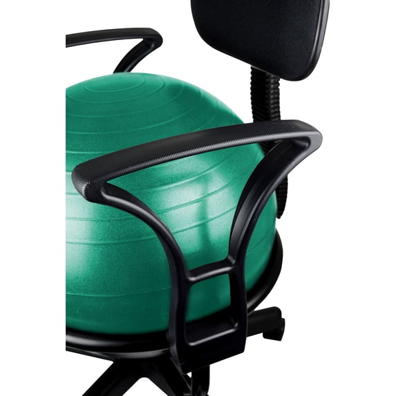 CanDo Metal Ball Chair Inflatable Ergonomic Active Seating Exercise ...