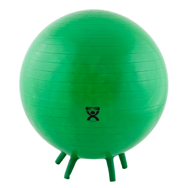 CanDo Non-Slip Inflatable Exercise Ball with Stability Feet - Walmart.com