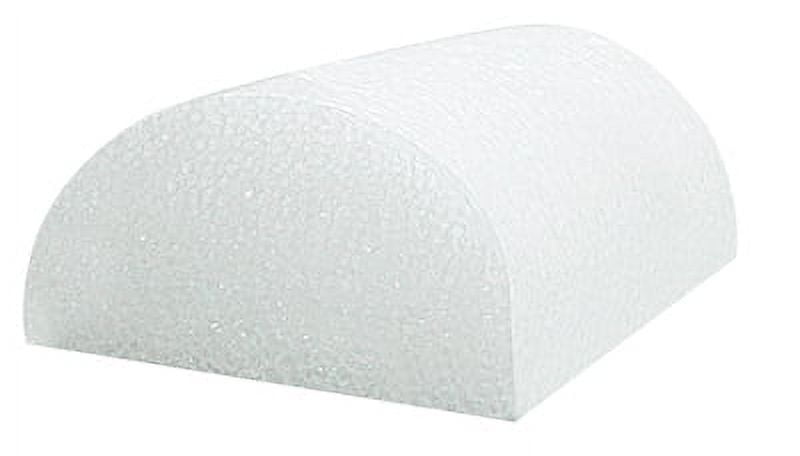 Fabrication Enterprises, Half-Round Foam Roller, 3"x12", White ...
