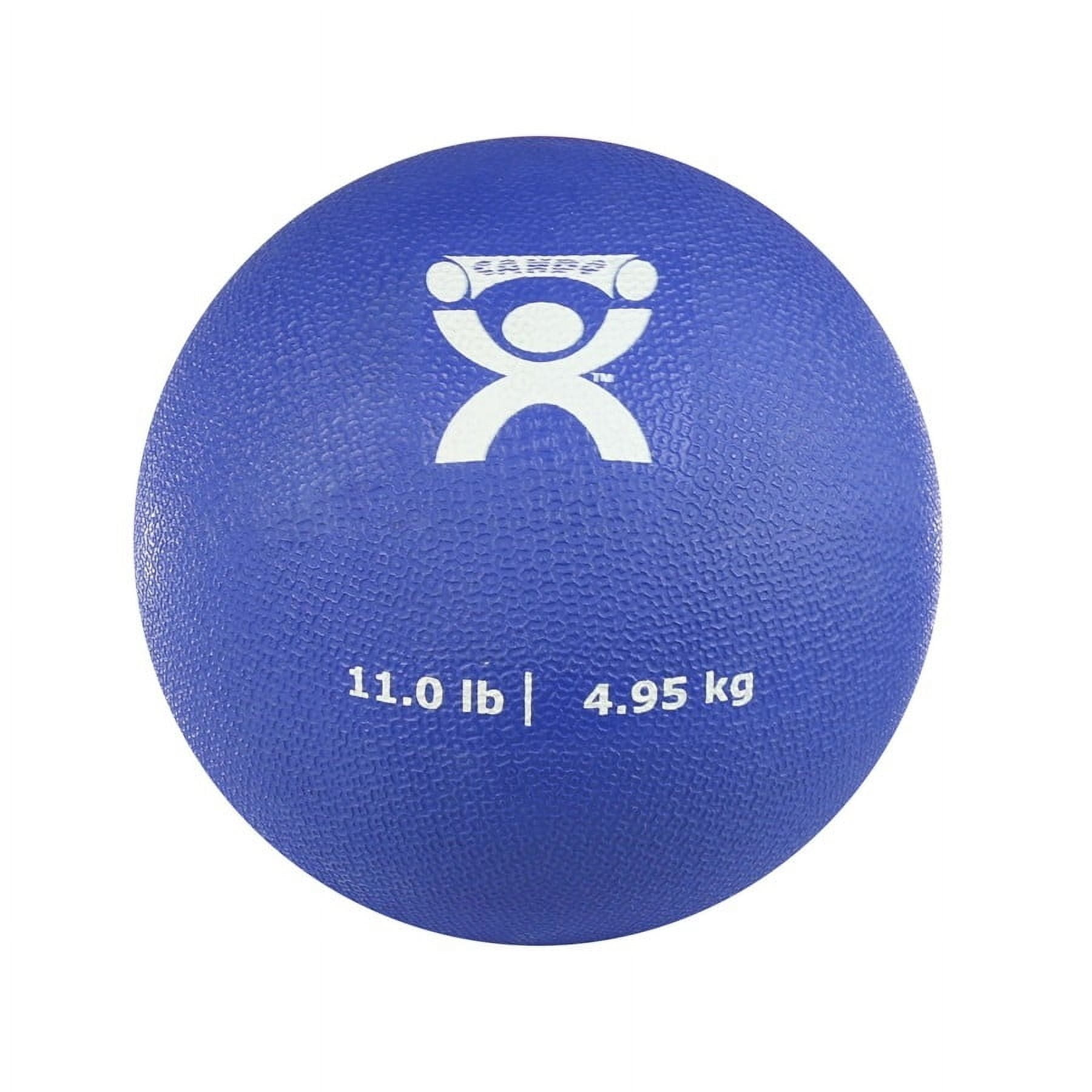 CanDo Soft Medicine Ball 7" Diameter 11lb Blue Exercise Ball for ...