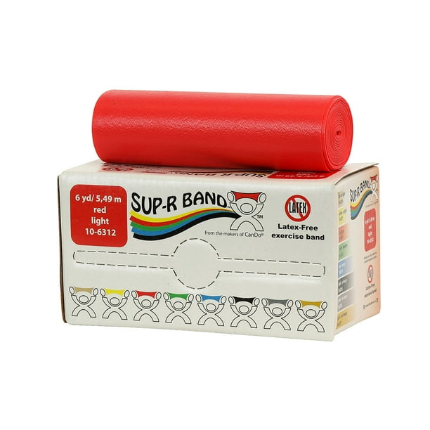 CanDo Sup-R Band Latex Free Exercise Fitness Band - 6 Yard Roll ...