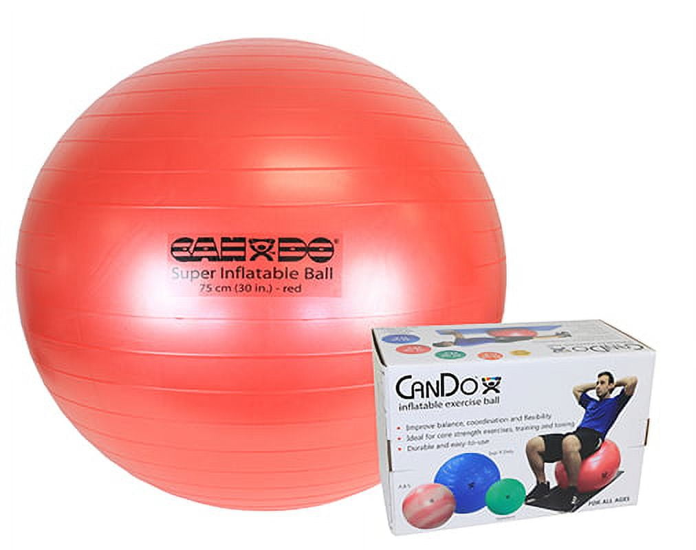 CanDo Sup-R duty ball, red, 75 cm (30"), boxed - Walmart.com