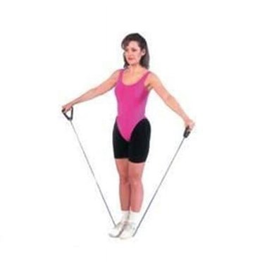 CanDo exercise Tubing-with-Handles, full body set (1 ea: 18", 36", 48 ...