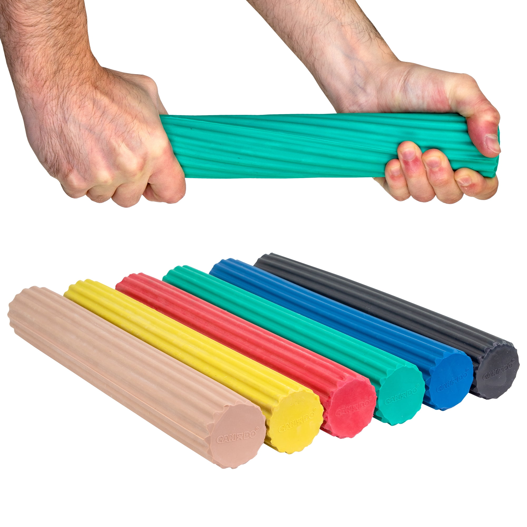 CanDo Twist-n' Bend Flexible Resistance Bars, Grip and Forearm ...