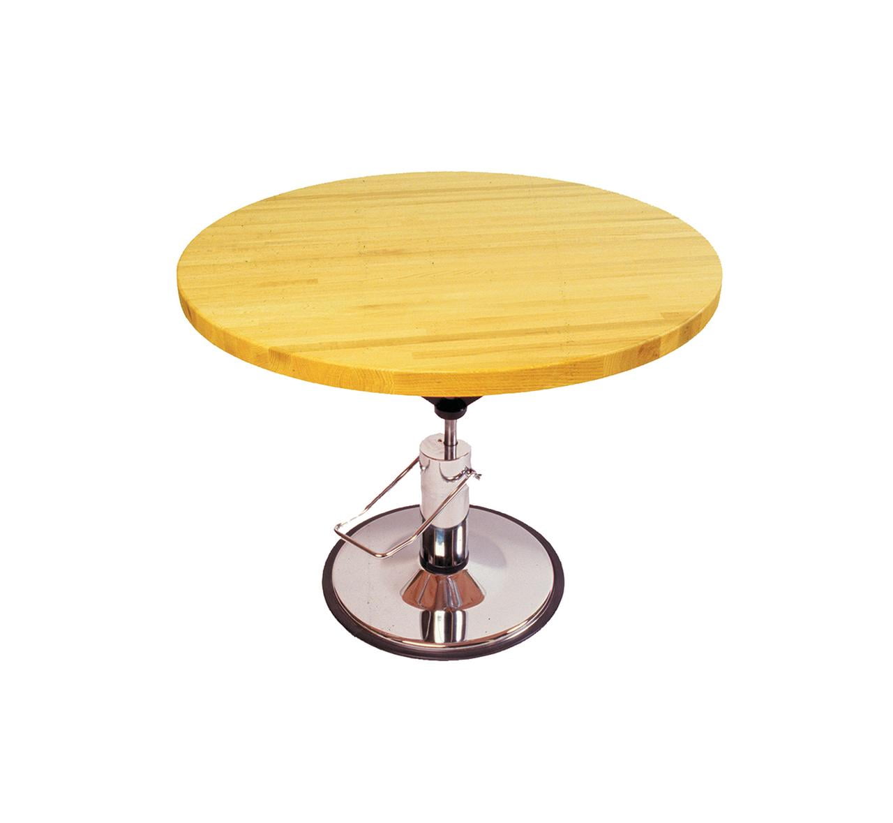 CanDo Work Table, Circular, Hydraulic Hi-Low, 28" - 36" H, 42" Diameter ...