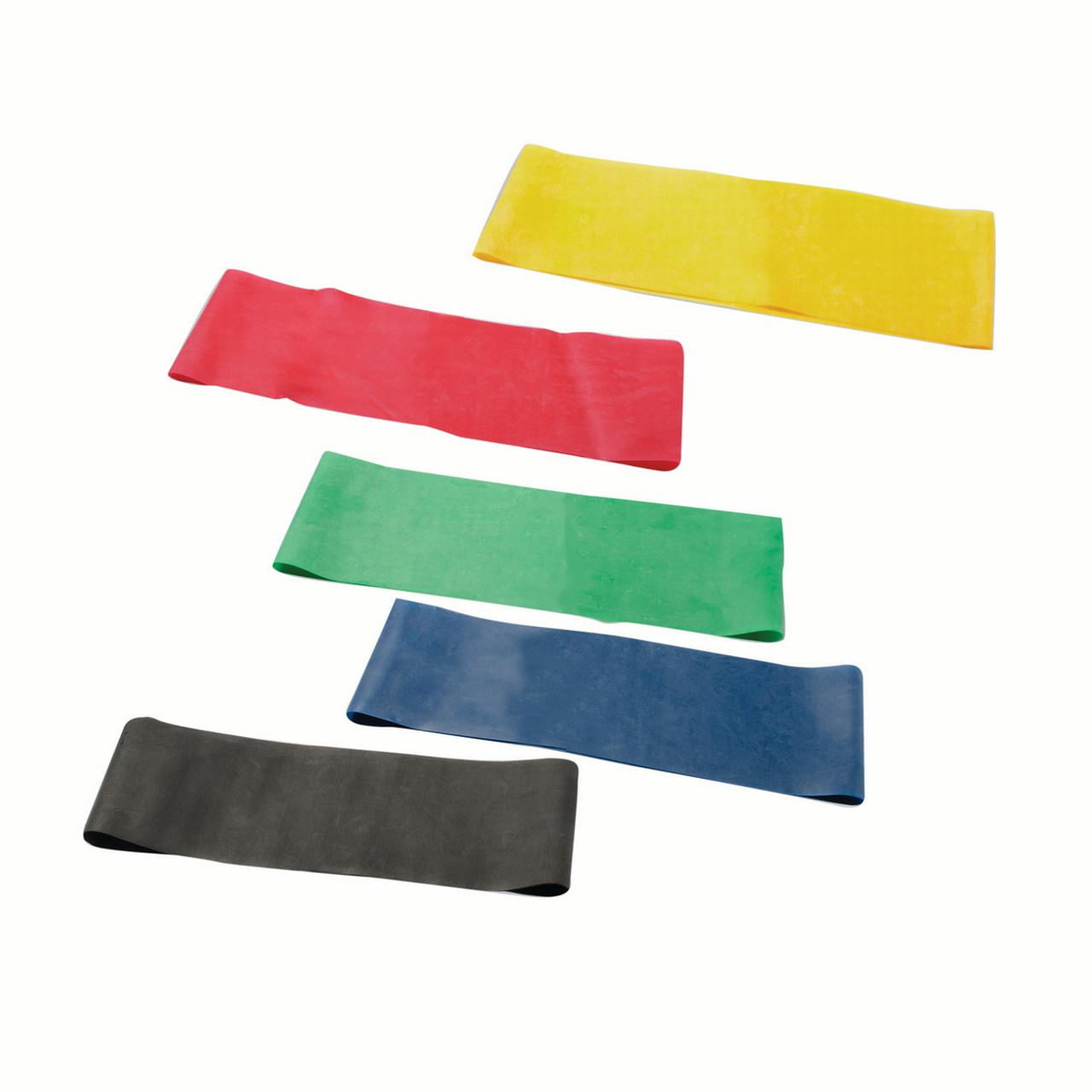 CanDo band loop, 10", 50 pc set (10 ea: yellow through black) - Walmart.com