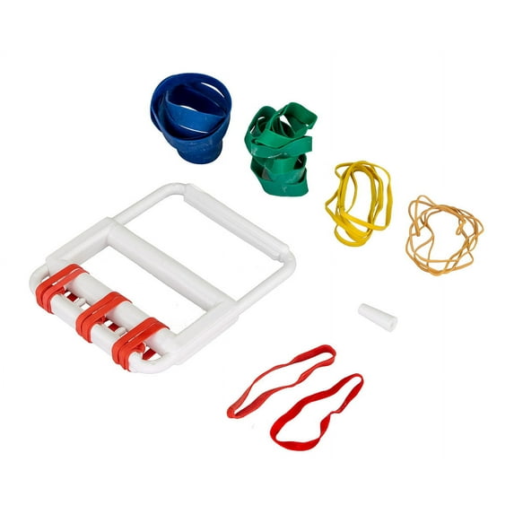 CanDo color-coded latex-free rubber band hand exerciser, 10 each (bulk ...