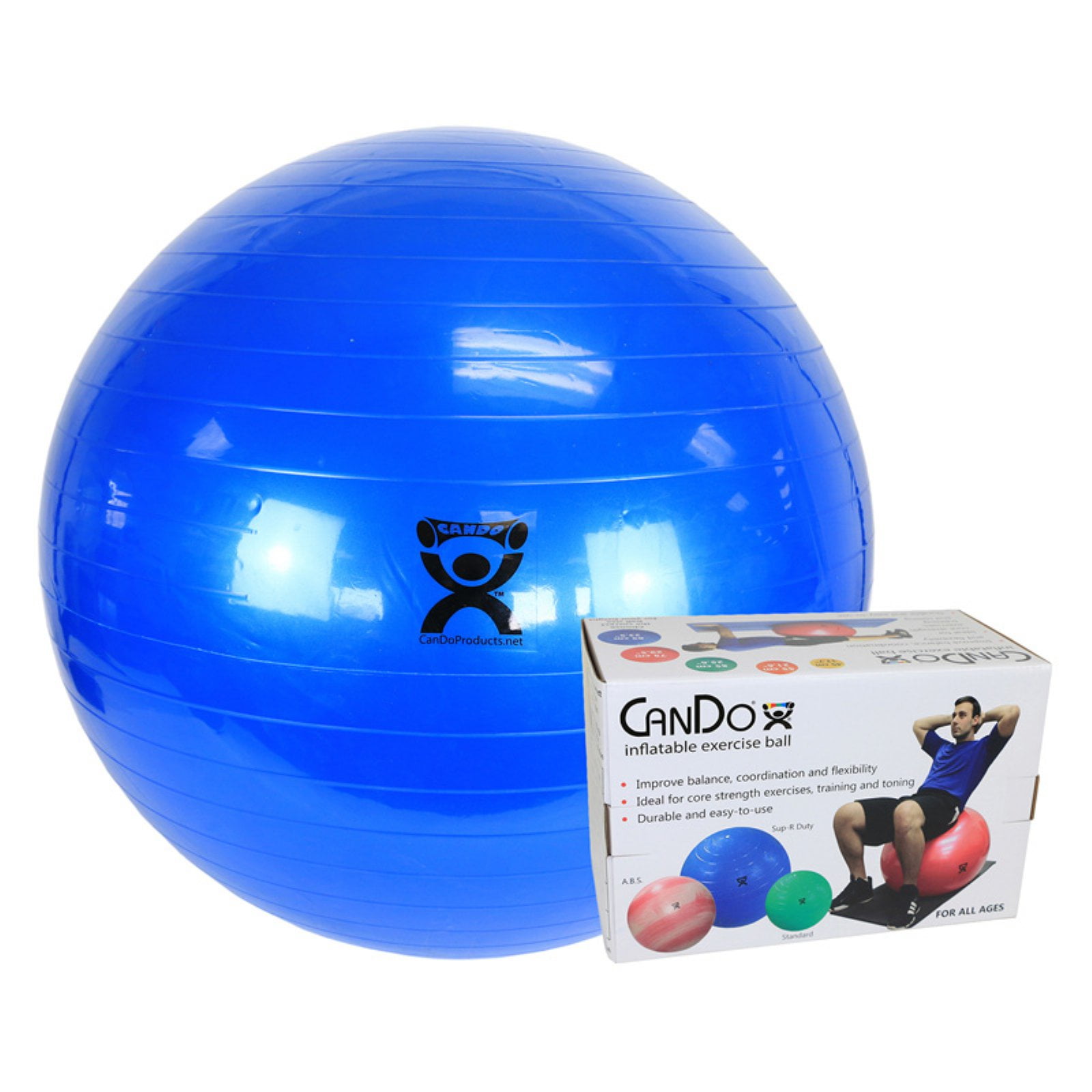 CanDo inflatable ball, green, 65 cm (26"), boxed - Walmart.com
