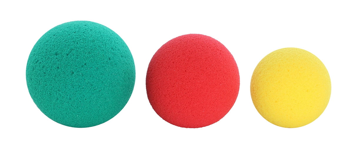 CanDo memory foam hand ball set (12 ea: yellow, red, green) - Walmart.com
