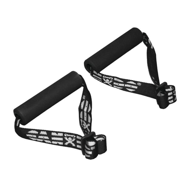 CanDo soft grip handle with adjustable webbing for adjustable exercise ...