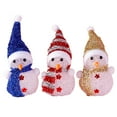 CanGonggg Glowing Christmas Snowman Toy Glowing Colorful Snowman Rice ...