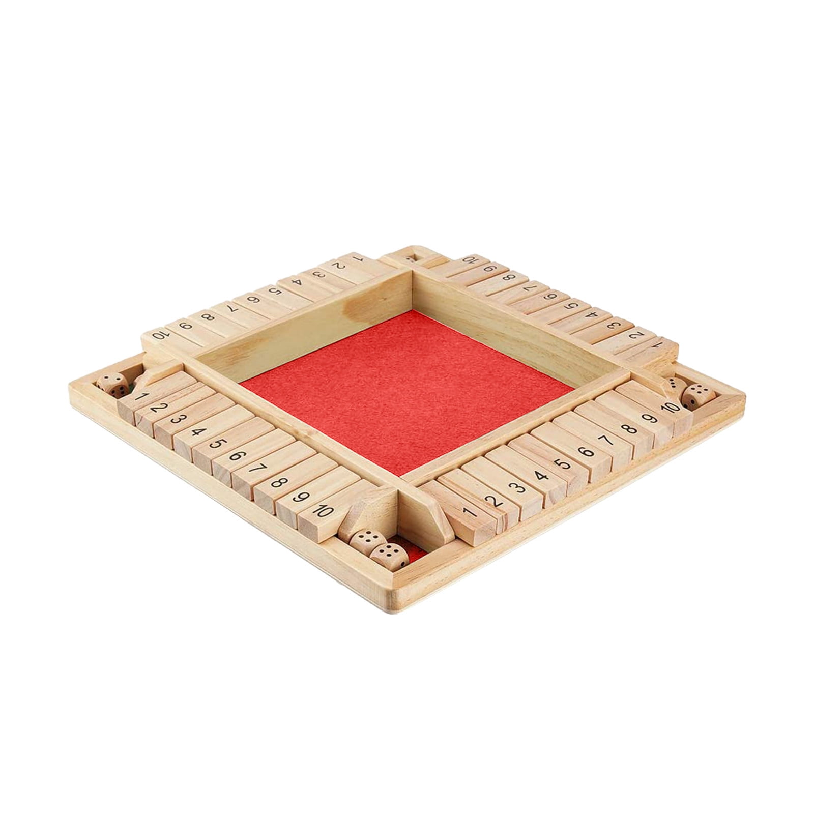 CanGonggg Shut The Wooden Mathematic Traditional Pub Board Dice Game ...