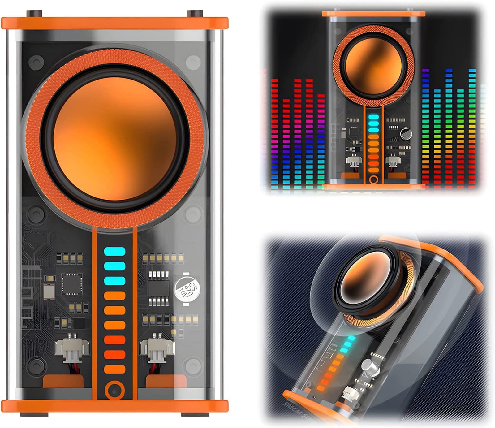 CanGonggg 2023 Transparent Mecha Wireless Speaker Speaker With LED ...