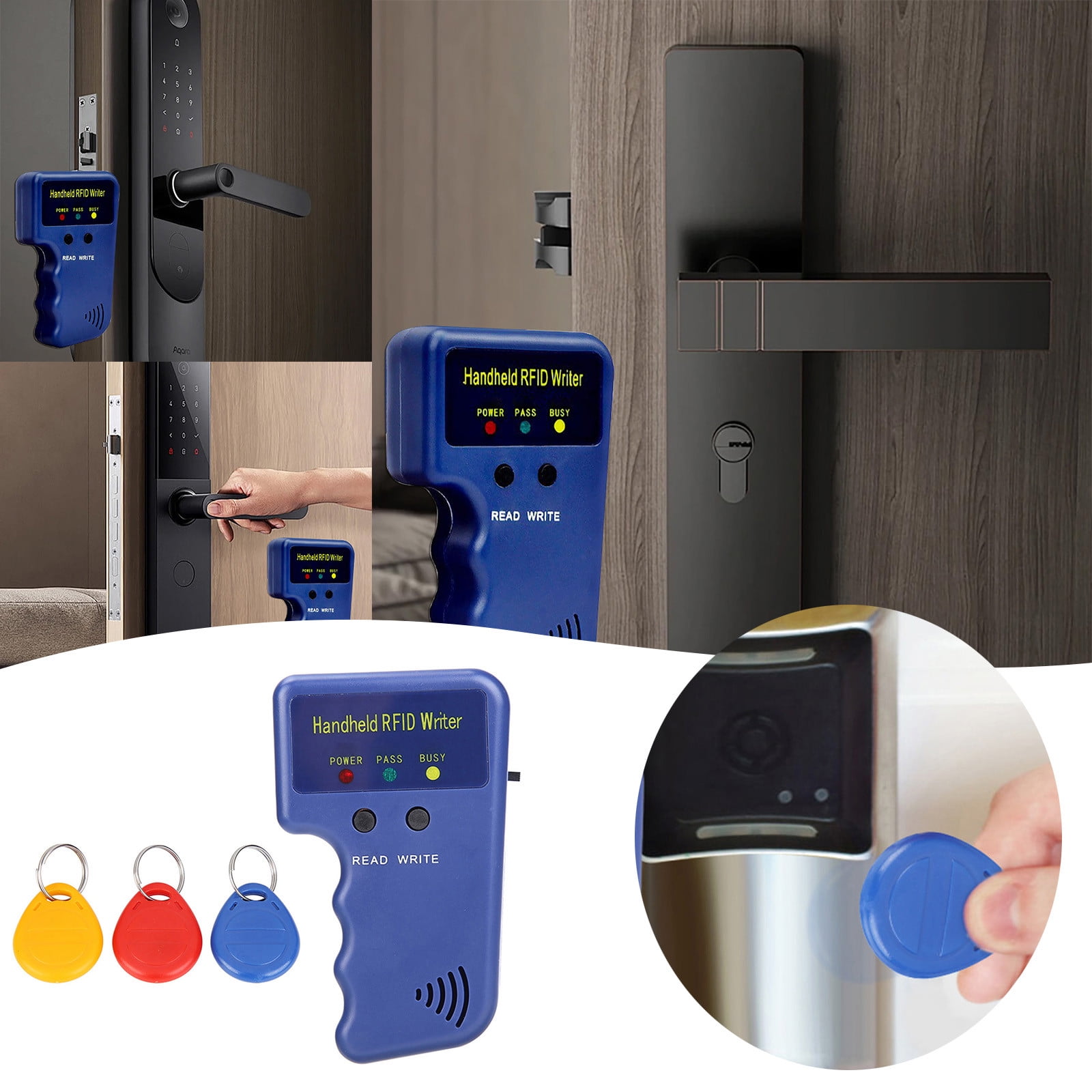 CanGonggg Handheld 125KHz RFID ID & Reader/Writer Kit Duplicate ...