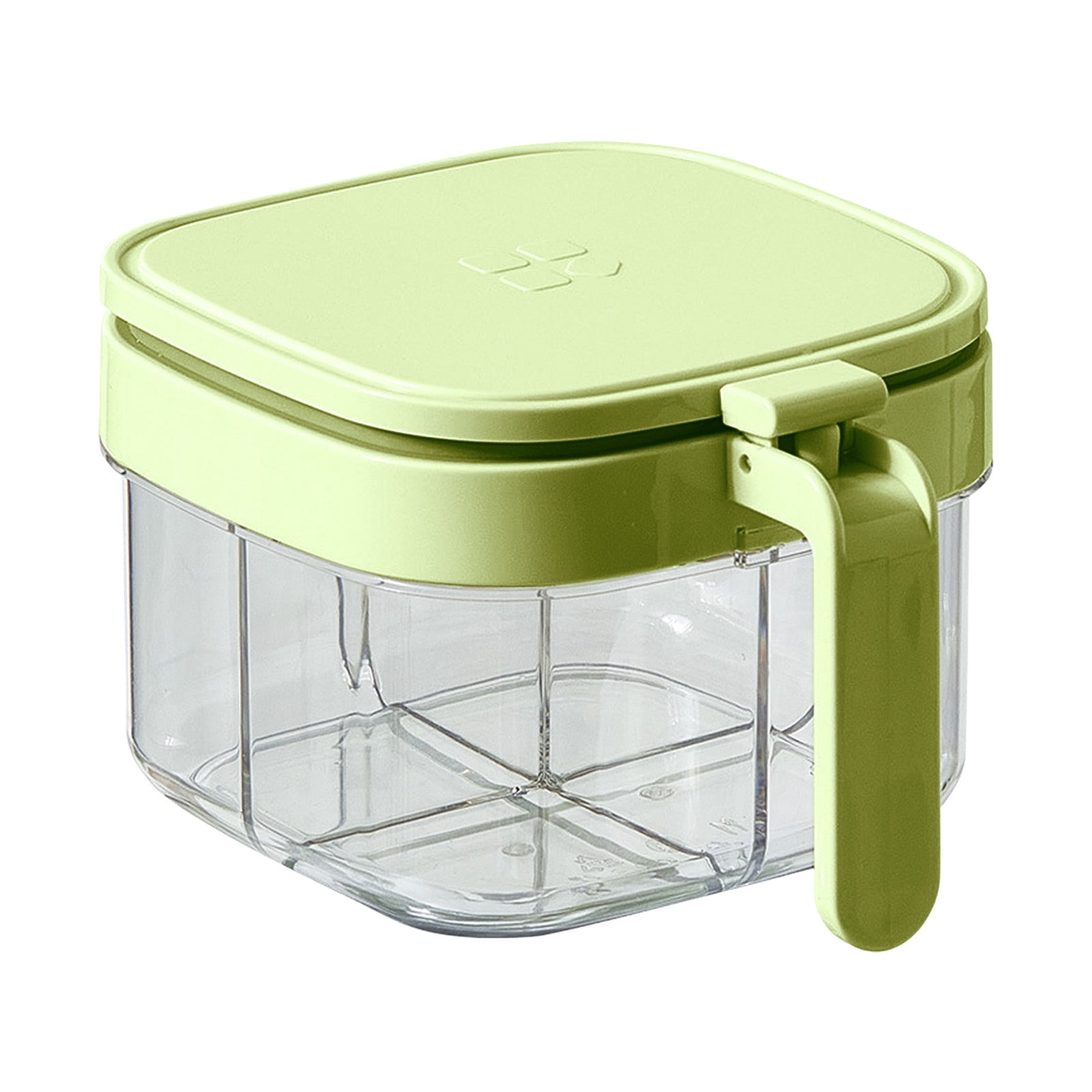 CanGonggg Kitchen Storage Containers Grid Seasoning Organizer Jars For ...