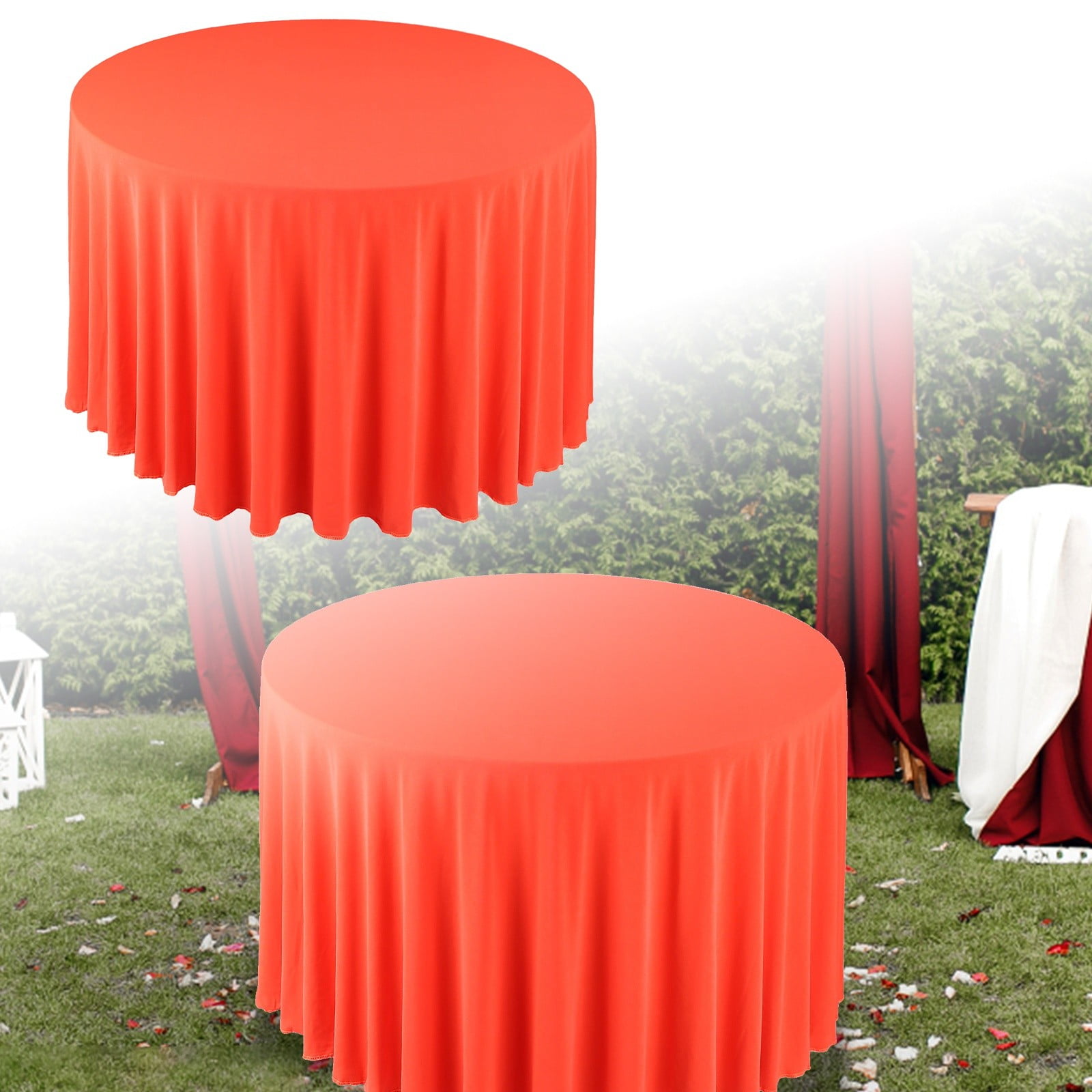 CanGonggg Orange Light Purple White 60x110CM Elastic Hotel Wedding High ...