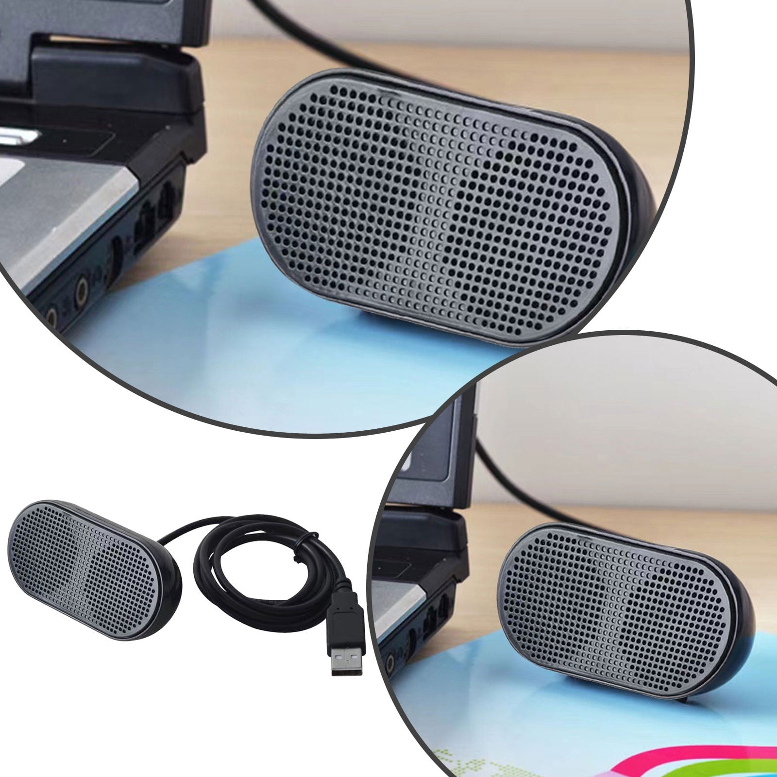 CanGonggg Power Speaker Powered Sound Bar Wired Computer Sound For TV ...