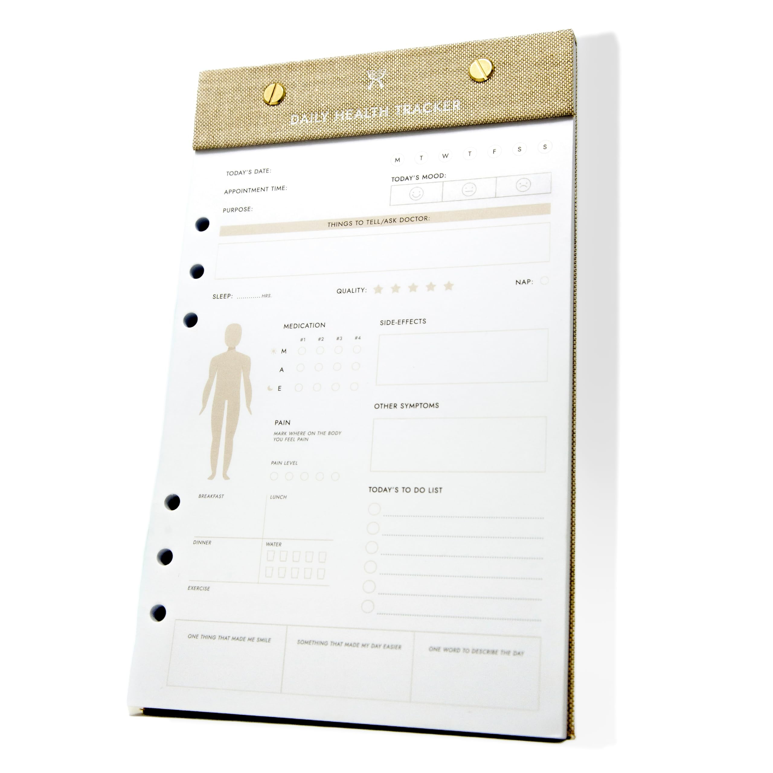 CanPlan Daily Health Tracker Notepad, Medical Health Tracker for Any ...