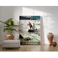 Cana.Da Travel Fishing Painting Poster Art Home Decor Vintage Gift ...