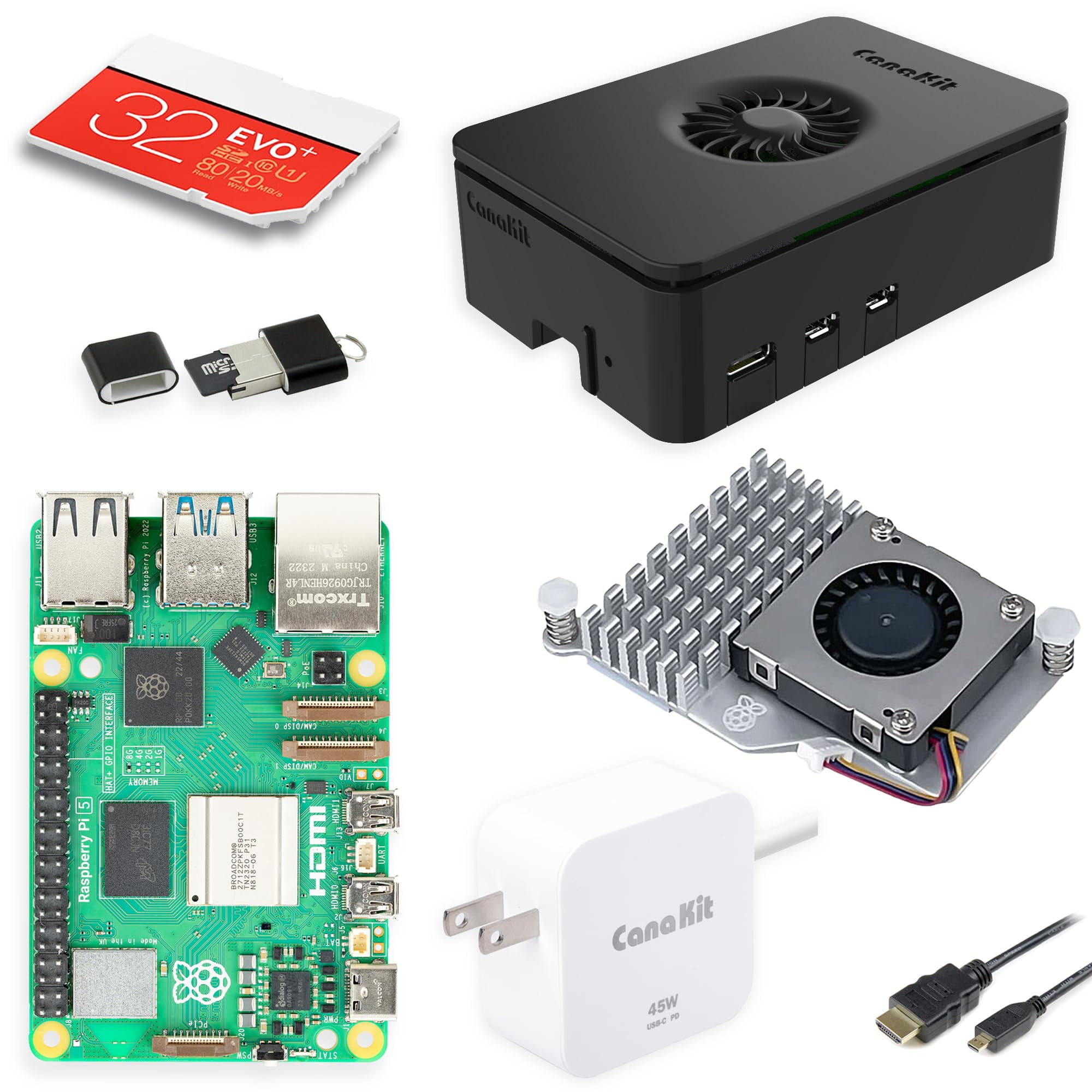 CanaKit Raspberry Pi 5 RRF12 Essentials Starter Kit (4GB RAM) - Walmart.com
