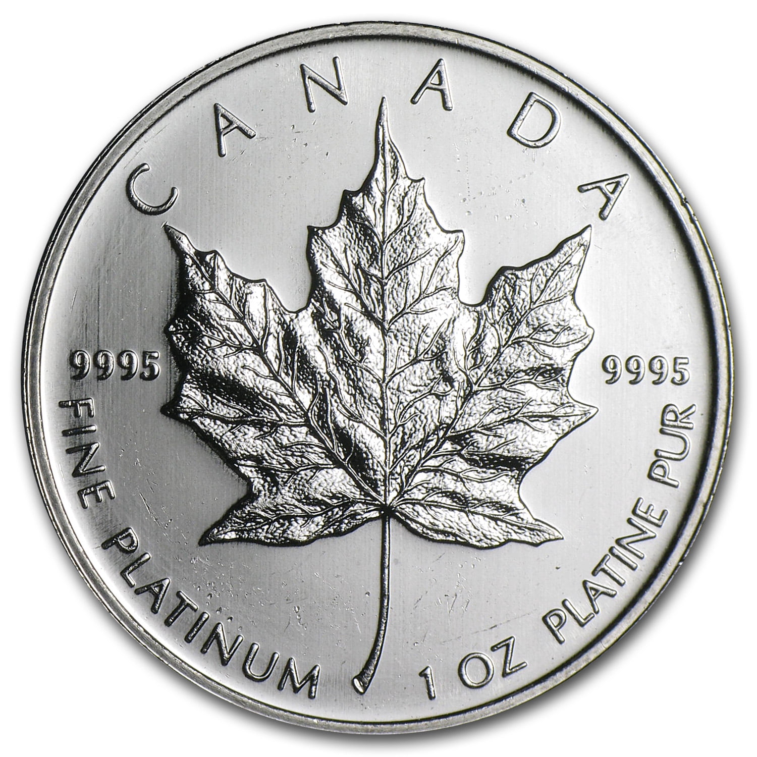 Canada 1 oz Platinum Maple Leaf (Random Year, Abrasions) - Walmart.com