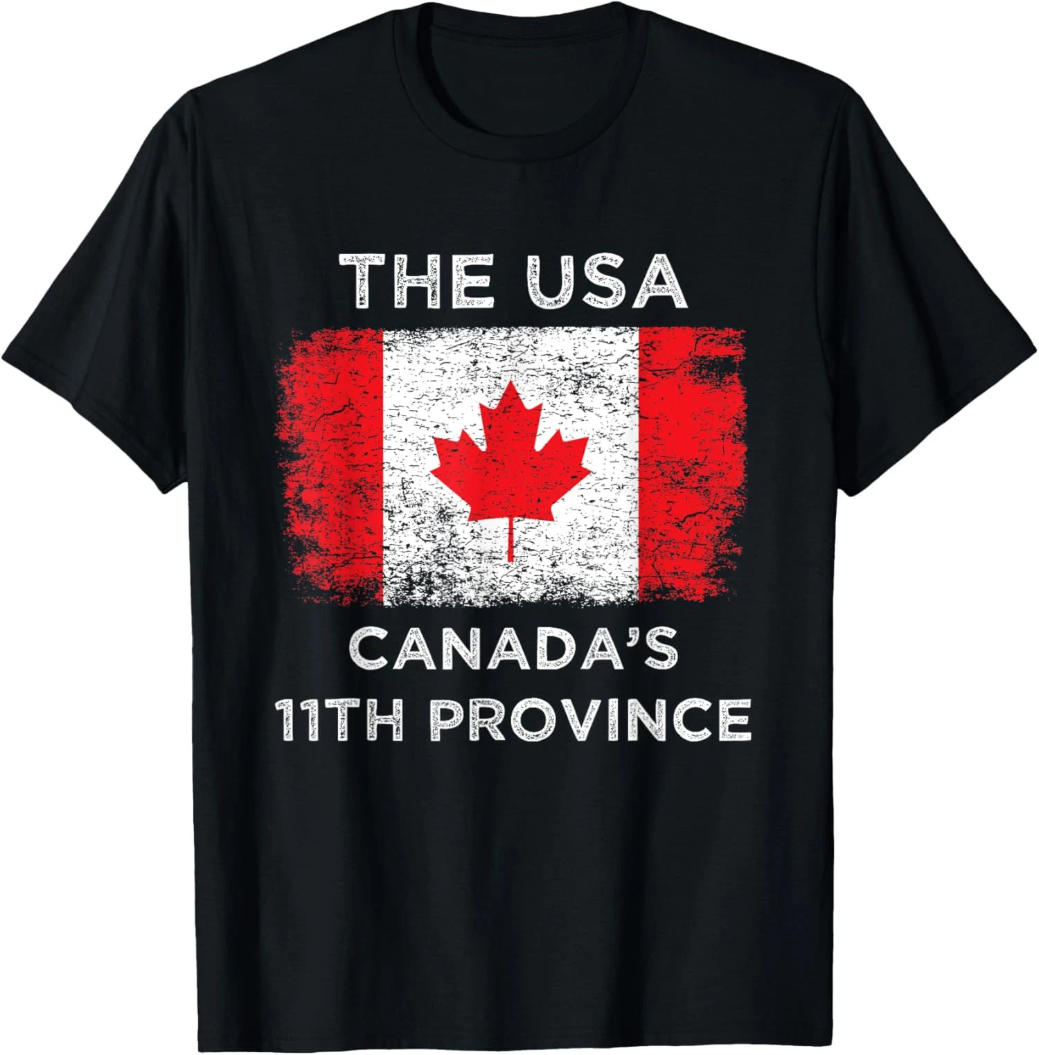 Canada 11th Province USA The Funny Canadian Flag Humor New Unisex T ...