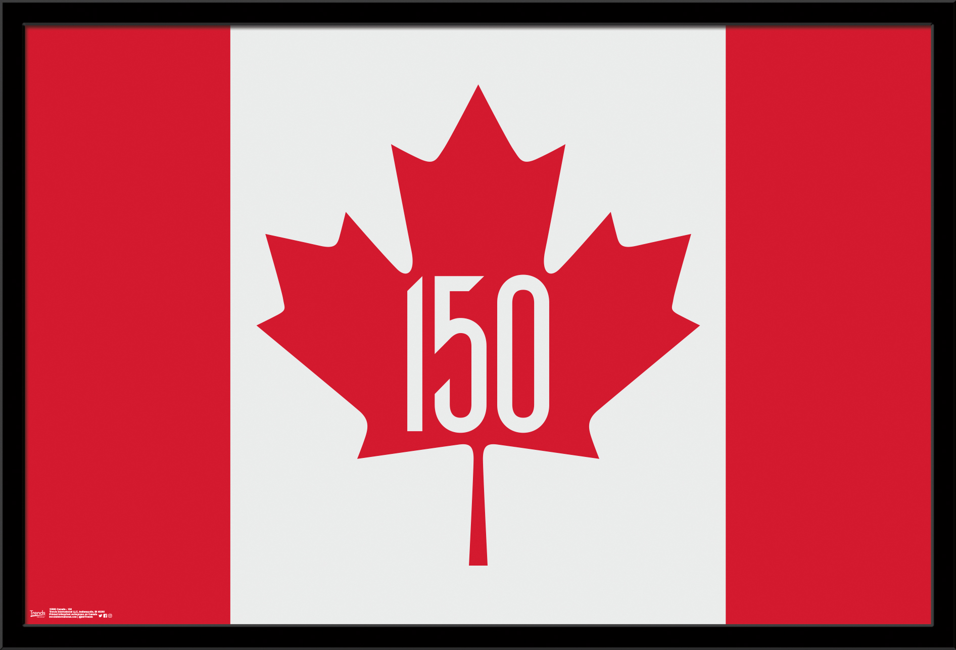 Canada - 150th Anniversary Wall Poster, 22.375" x 34", Framed - Walmart.com
