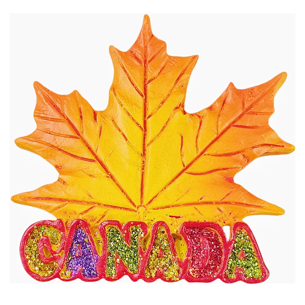 Canada 3D Maple Leaf Fridge Magnet Souvenir Gift,Resin Handmade Canada ...
